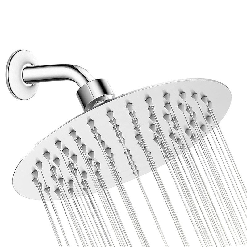 Wovier Chrome One-Function 8" Diameter Spray Head Eco-Performance Showerhead | Wayfair